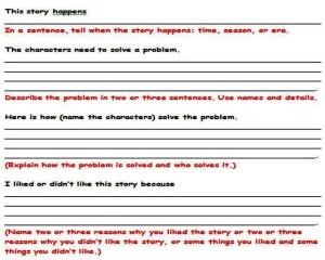 Clueless student writers benefit from a fill-in-the-blanks book report ...
